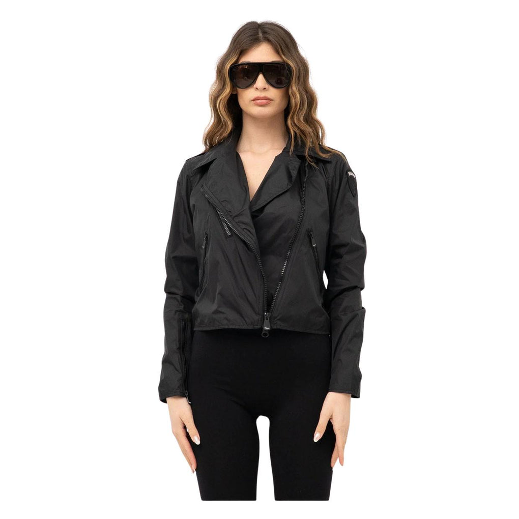 Giubbino Donna Blauer Chiodo Zamora Nero su Brubaker Store