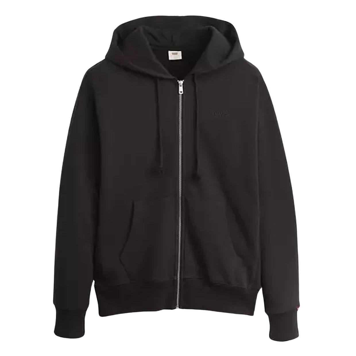 Felpa Uomo LEVI'S Authentic Full Zip Nero su Brubaker Store