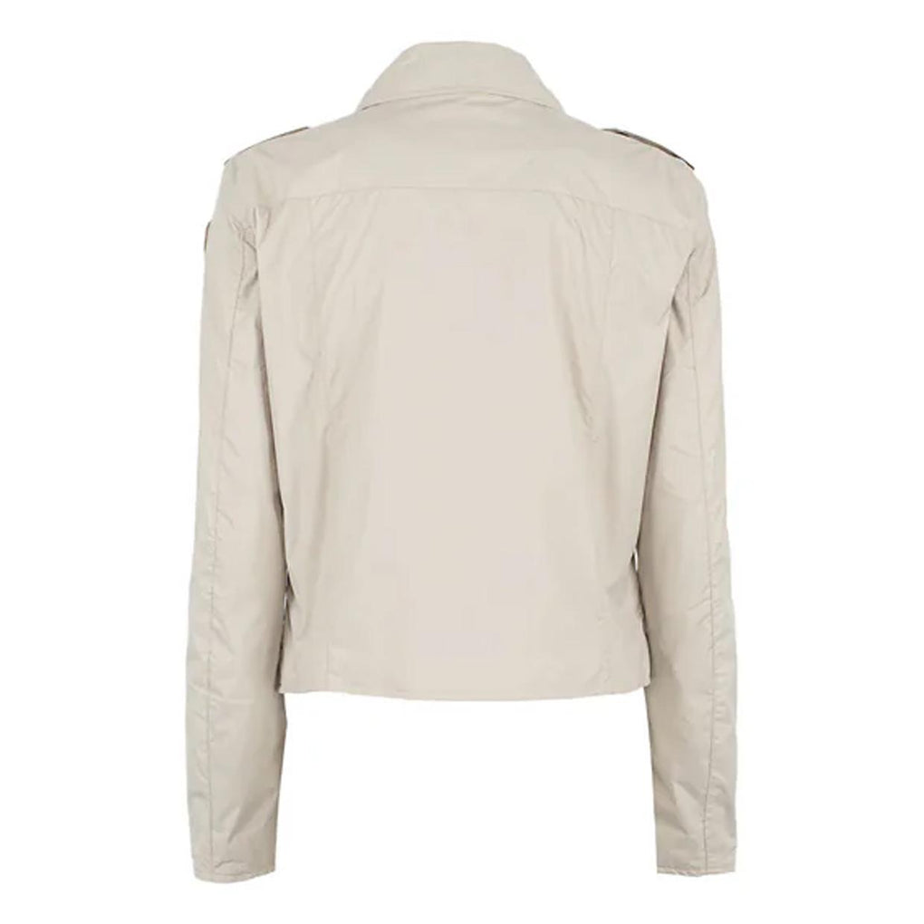 Giubbino Donna Blauer Chiodo Zamora Beige su Brubaker Store