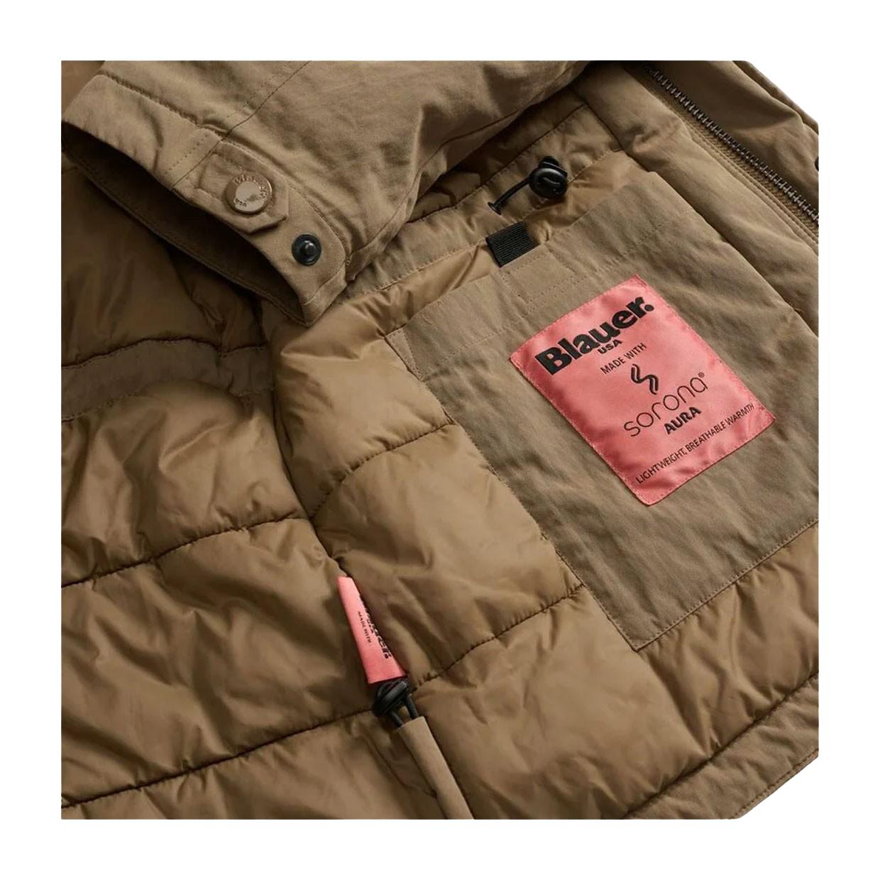 Field Jacket Uomo Blauer Norton Marrone su Brubaker Store