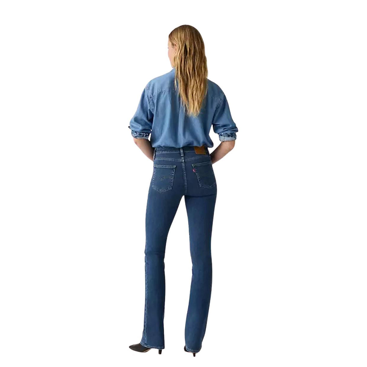 Jeans Donna LEVI'S 725 Hight Rise Bootcut Medio Scuro su Brubaker ...