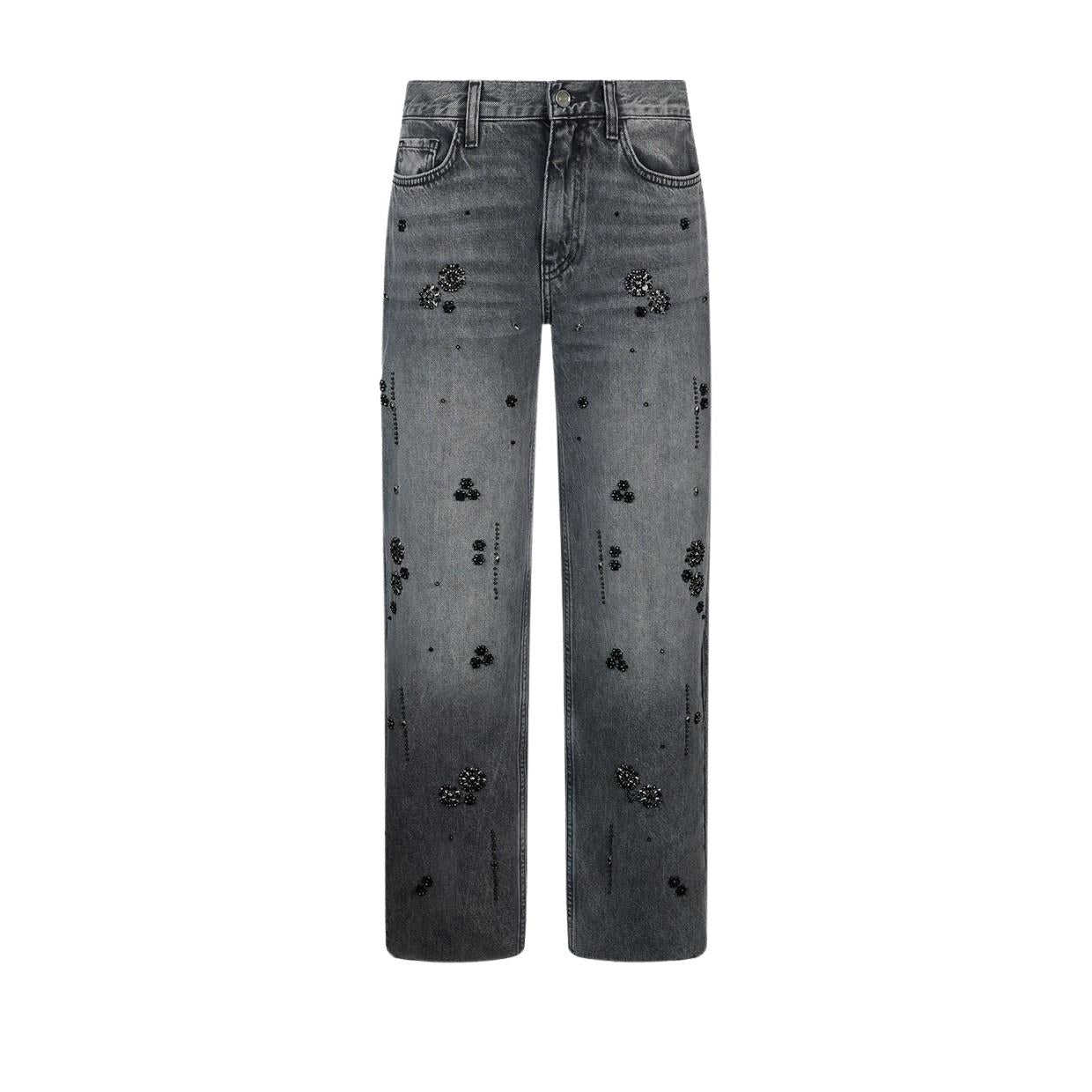 Jeans Donna LIU-JO Straight I W. Pietre Grigio su Brubaker Store