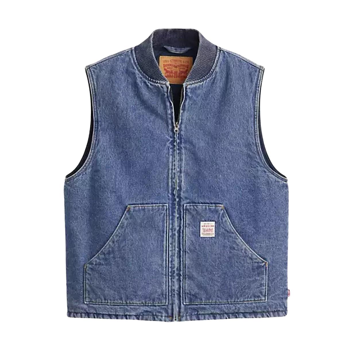 Gilet Uomo LEVI'S Sansome Vest Denim Chiaro su Brubaker Store