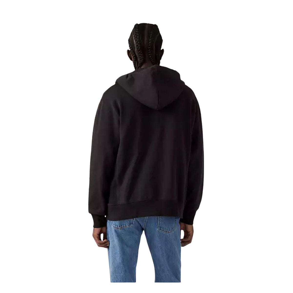 Felpa Uomo LEVI'S Authentic Full Zip Nero su Brubaker Store